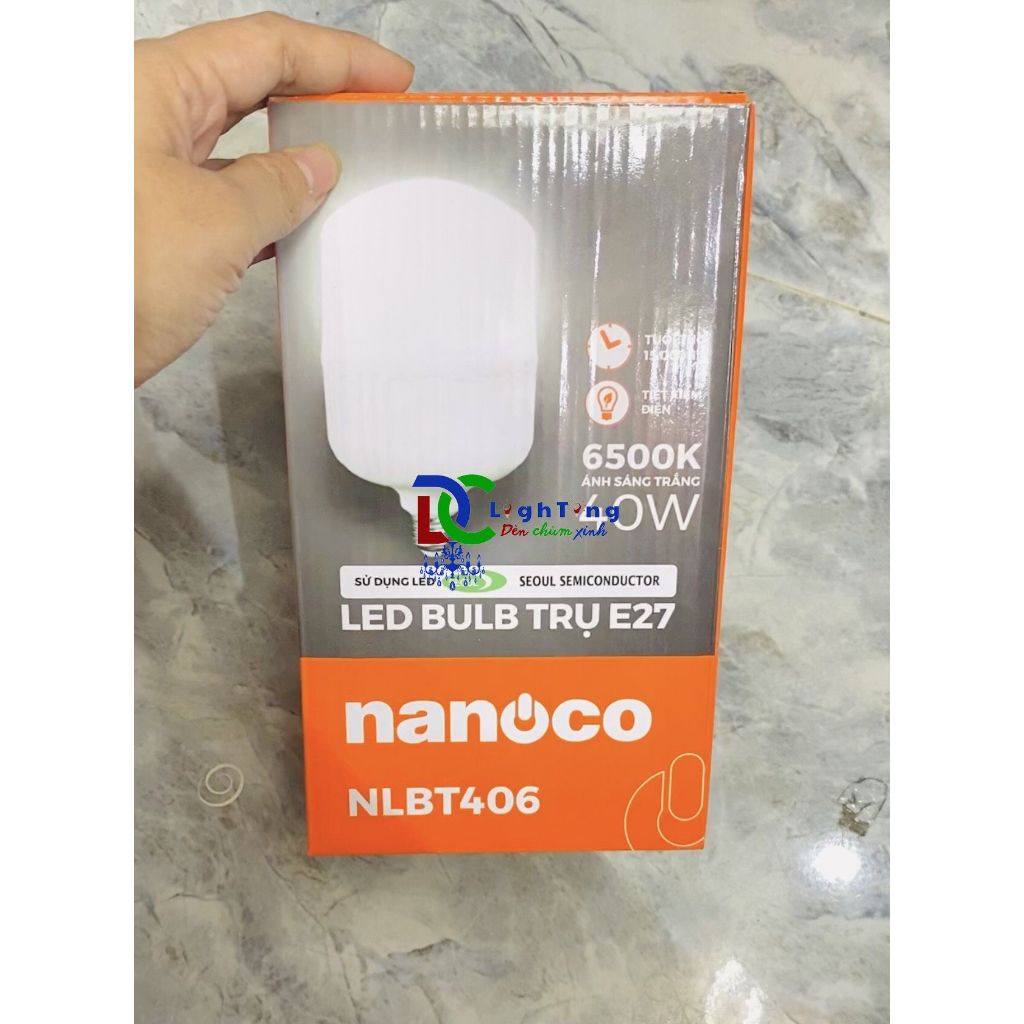 Bóng đèn led Bulb trụ Nanoco NLB406-20W, 30W, 40W, 50W chính hãng trang ...