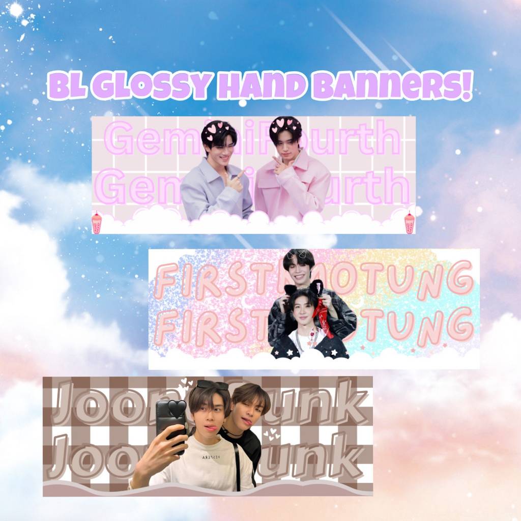HAND BANNERS ⭐️ Banner Giấy Cầm Tay Nhóm BL - Slogan Kpop | Goods Idol ...