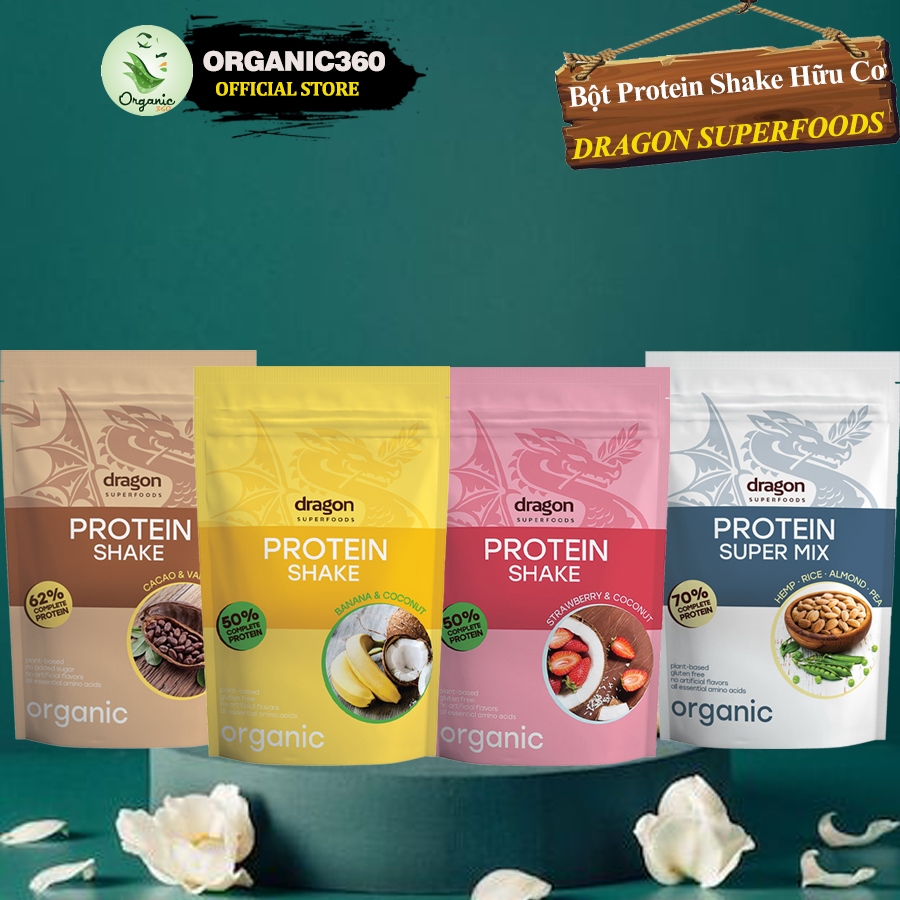 Bột Protein Shake Hữu Cơ DRAGON SUPERFOODS Các Loại Organic Protein ...