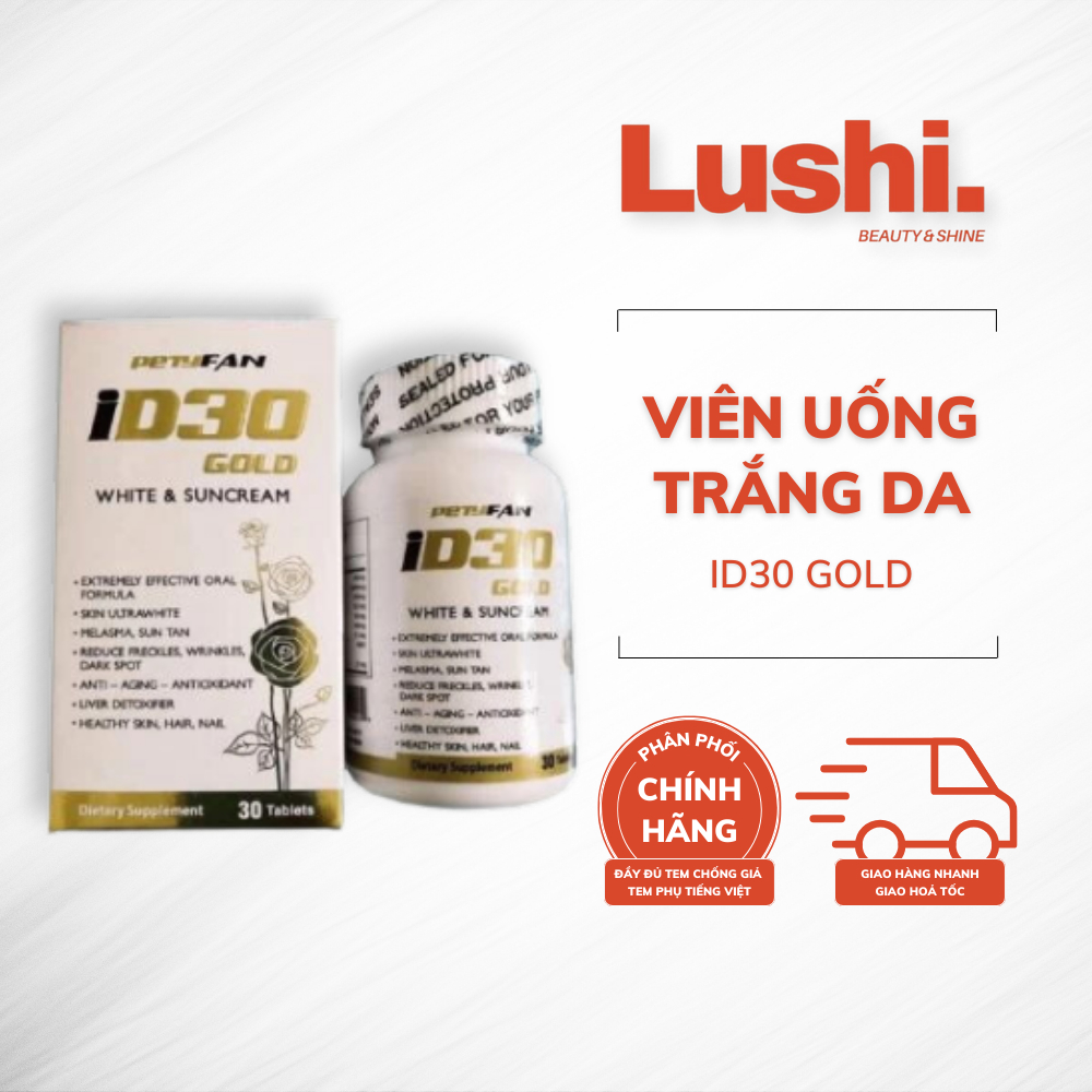 ( CHÍNH HÃNG) Viên uống chống lão hoá trắng da PETYFAN ID30 GOLD ( 30 ...