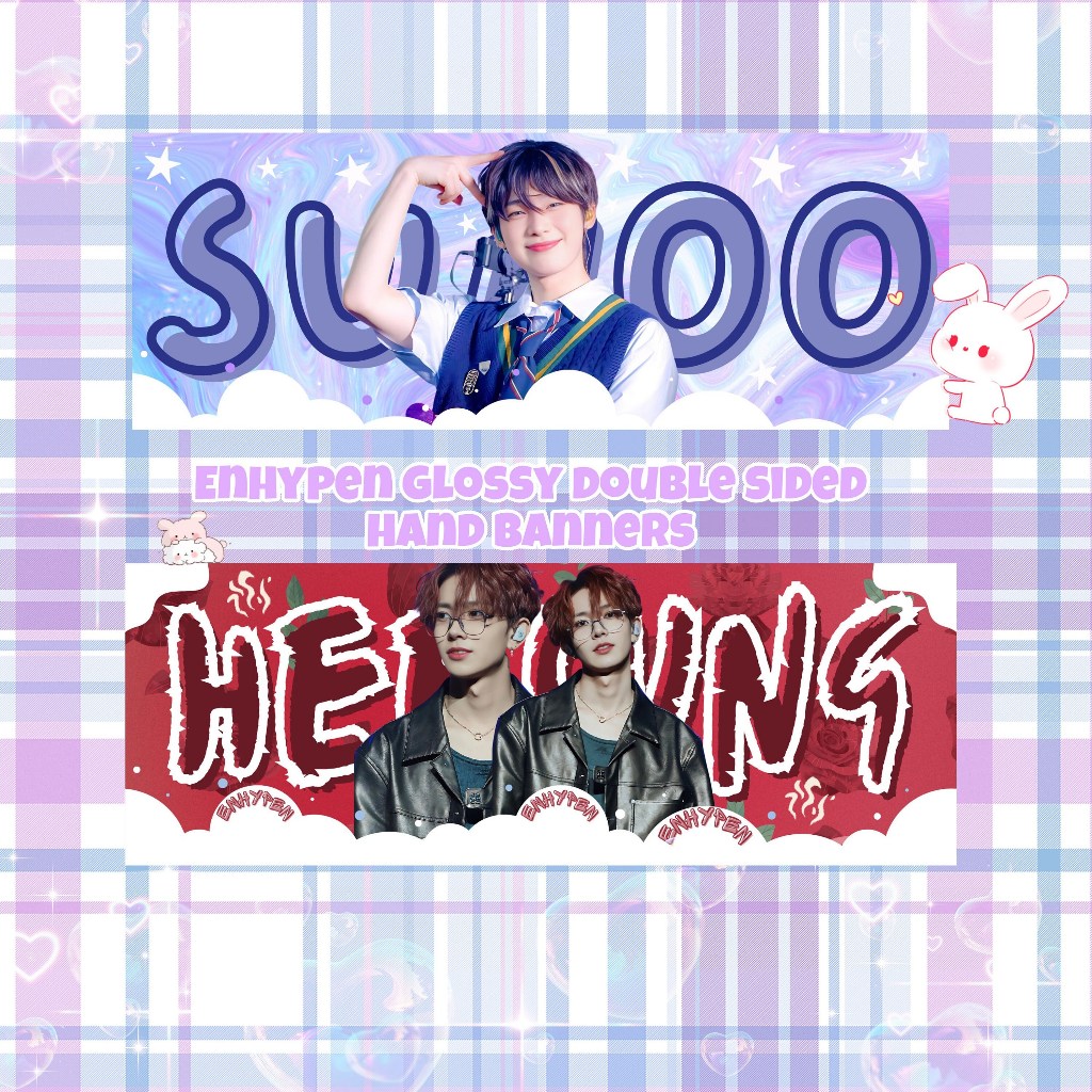 HAND BANNERS ⭐️ Banner Giấy Cầm Tay Nhóm Enhypen - Slogan Kpop | Goods ...