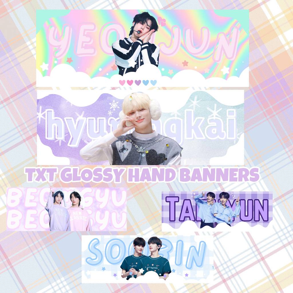HAND BANNERS ⭐️ Banner Giấy Cầm Tay Nhóm TXT - Slogan Kpop | Goods Idol ...