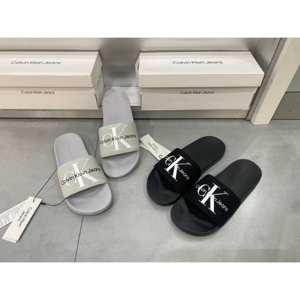 [Chính hãng-FAKE đền gấp 10] Dép Quai Ngang Calvin Klein YW00103 BDS ...