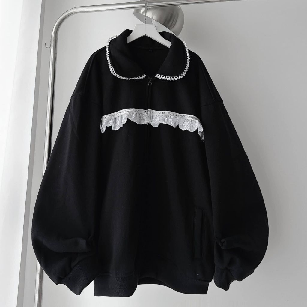 [ẢNH THẬT] Hoodie Zip Ren Viền Cổ Form Rộng Unisex Nam Nữ - Suti House ...