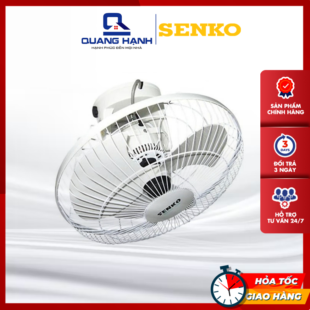 Quạt đảo trần hộp số Senko TD-105 47W bảo hành 12 tháng chính hãng ...