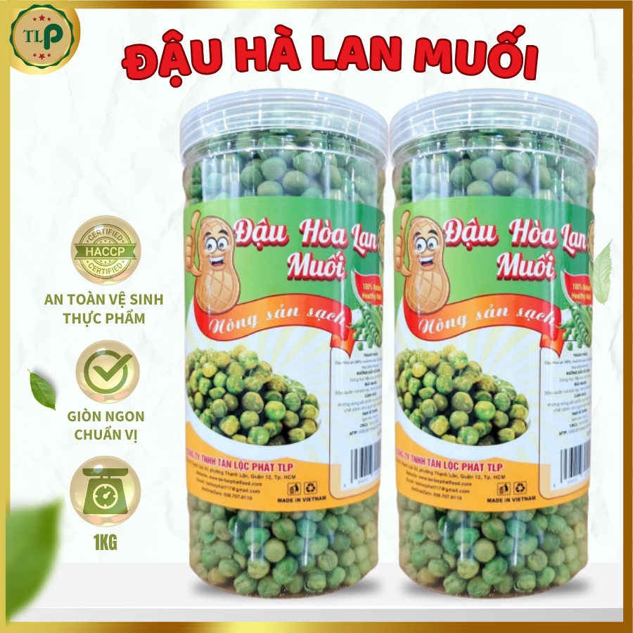 ĐẬU HÀ LAN MUỐI TÂN LỘC PHÁT 1KG - COMBO 2 HŨ PET 500G | Shopee Việt Nam