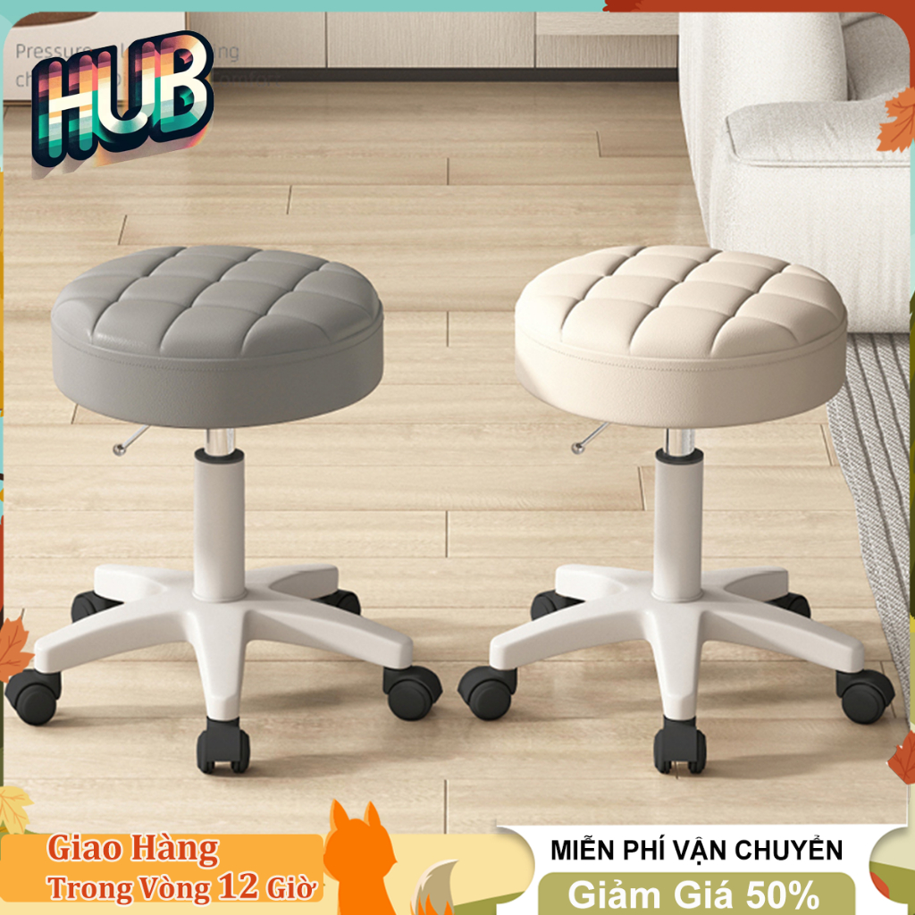 HUHU Ghế Tròn Xoay Cao Cấp Thể Nâng Lên Ghế Trang Điểm Influencer Ghế ...