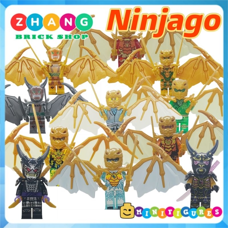 Đồ chơi xếp hình Ninjago Rồng Dragons Rising golden Lloyd Kai Zane Jay ...