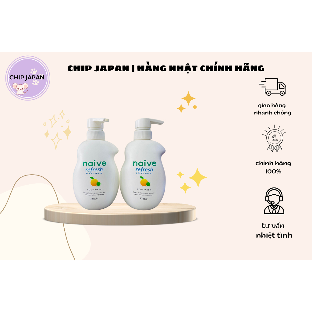 Sữa Tắm Naive Nhật Bản Hương Chanh 530ml | Shopee Việt Nam
