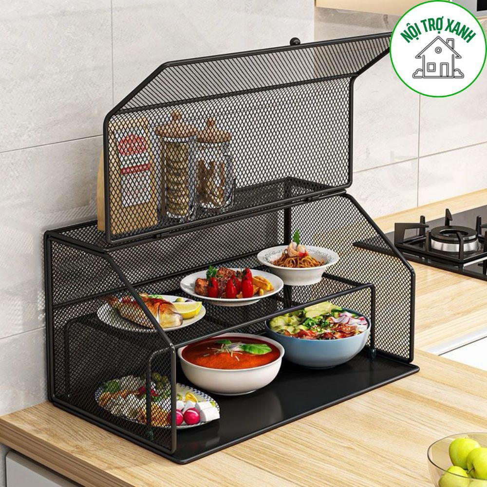lồng bàn thép chống côn trùng ruồi muỗi tiện lợi, lồng bàn để thức ăn ...