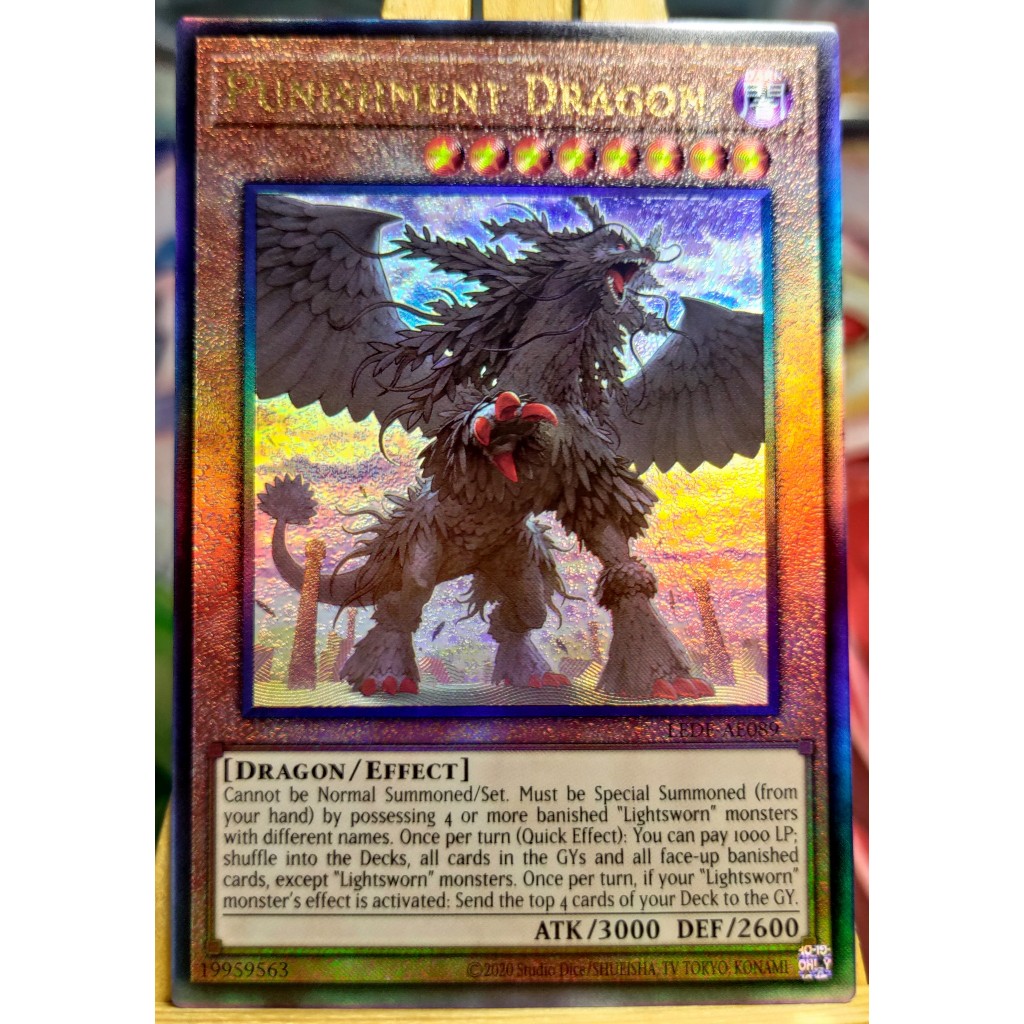 [KW2 Yugioh] [EN-AE] Thẻ bài LEDE-AE089 Punishment Dragon – Ultimate Rare | Shopee Việt Nam