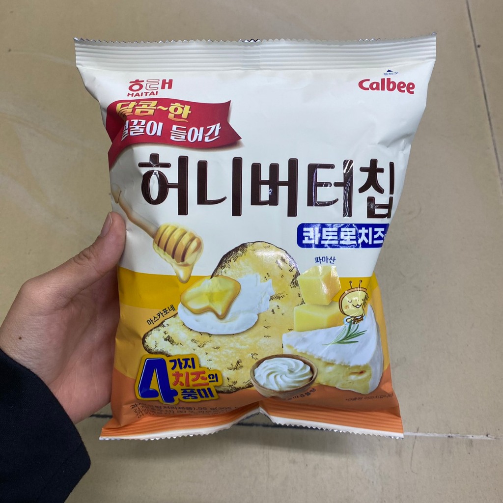 Snack Khoai Tây Bơ Mật Ong 4 Vị Phô Mai Calbee Haitai Hàn Quốc Gói 55G ...