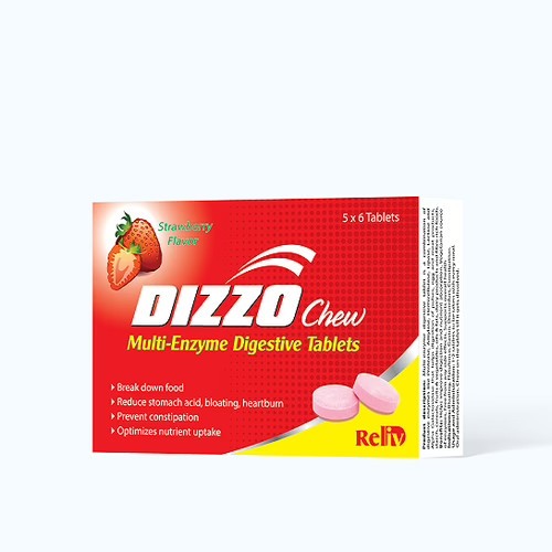 Viên nhai hỗ trợ tiêu hóa Dizzo Chew Reliv (H/30V) | Shopee Việt Nam