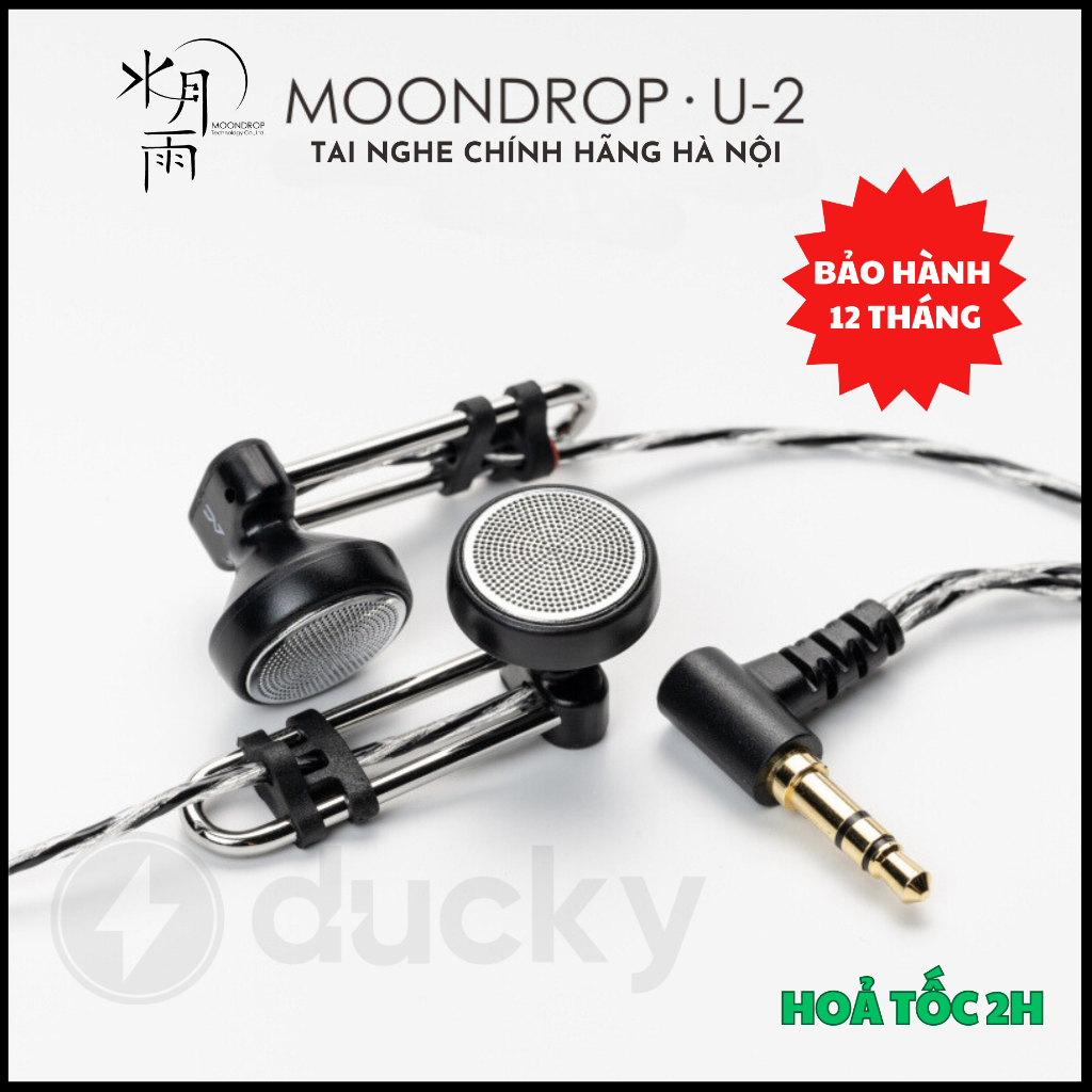Tai nghe Có Dây Earbud Moondrop U2 Chân 3.5mm, Dynamic Driver 14,8mm, Âm Thanh Cân Bằng - Chính ...