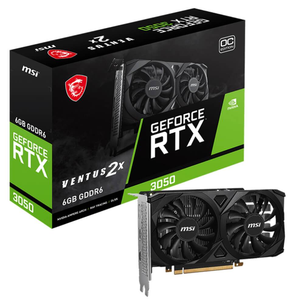 VGA MSI GeForce RTX™ 3050 VENTUS 2X 6G OC – 6GB GDDR6 | Shopee Việt Nam