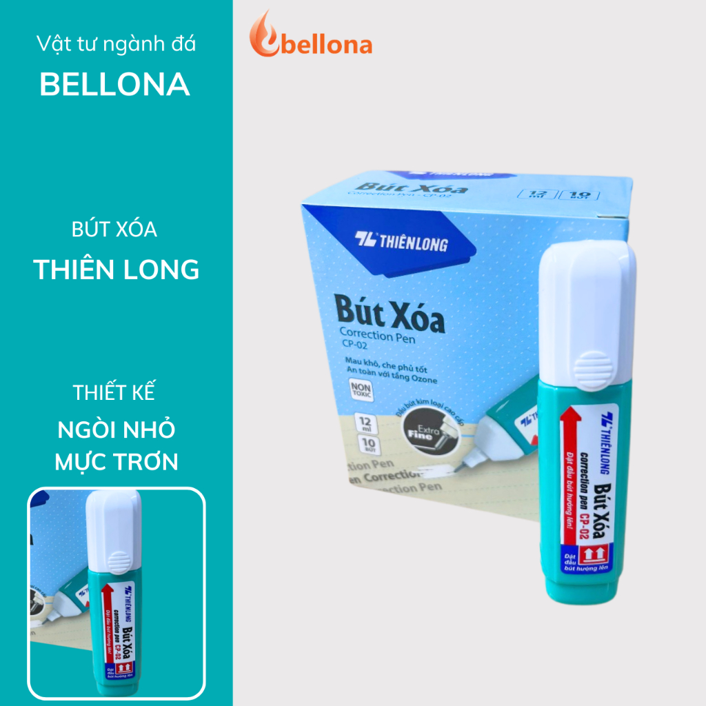 Bút Xóa Thiên Long CP02 Hàng Chính Hãng Ngòi Nhỏ Mực Trơn | Vật Tư ...