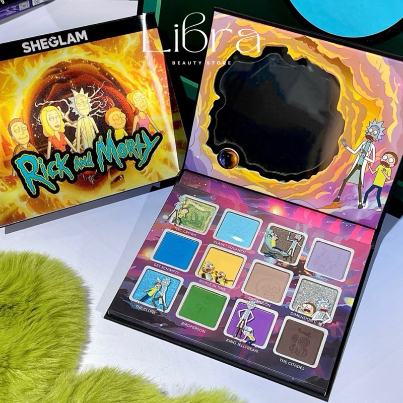 Rick And Morty X SHEGLAM Bảng Phấn Mắt 12 Ô The Meaning(Lessness) Of Life Palette | Shopee Việt Nam