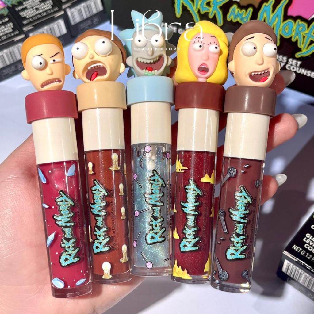 Rick And Morty X SHEGLAM Set 5 Son Bóng Dưỡng Family Counseling Lip ...