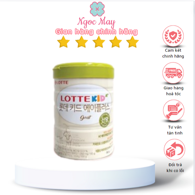 Sữa Dê Lotte Kid A+ Giúp Phát Triển Chiều Cao Lon 760g - Sữa Bột Bổ ...