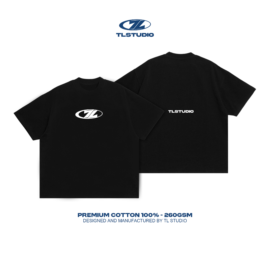 Áo thun Boxy TL - TL LOGO - 260GSM chất liệu 100% COTTON | Shopee Việt Nam