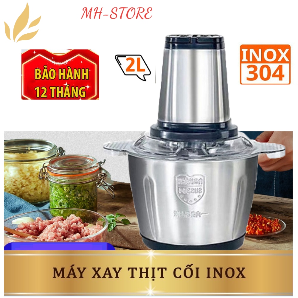 [BH 1 năm] Máy Xay Thịt FOOD PROCESSOR HDA Cối Inox Đa Năng Dao 4 Lưỡi ...