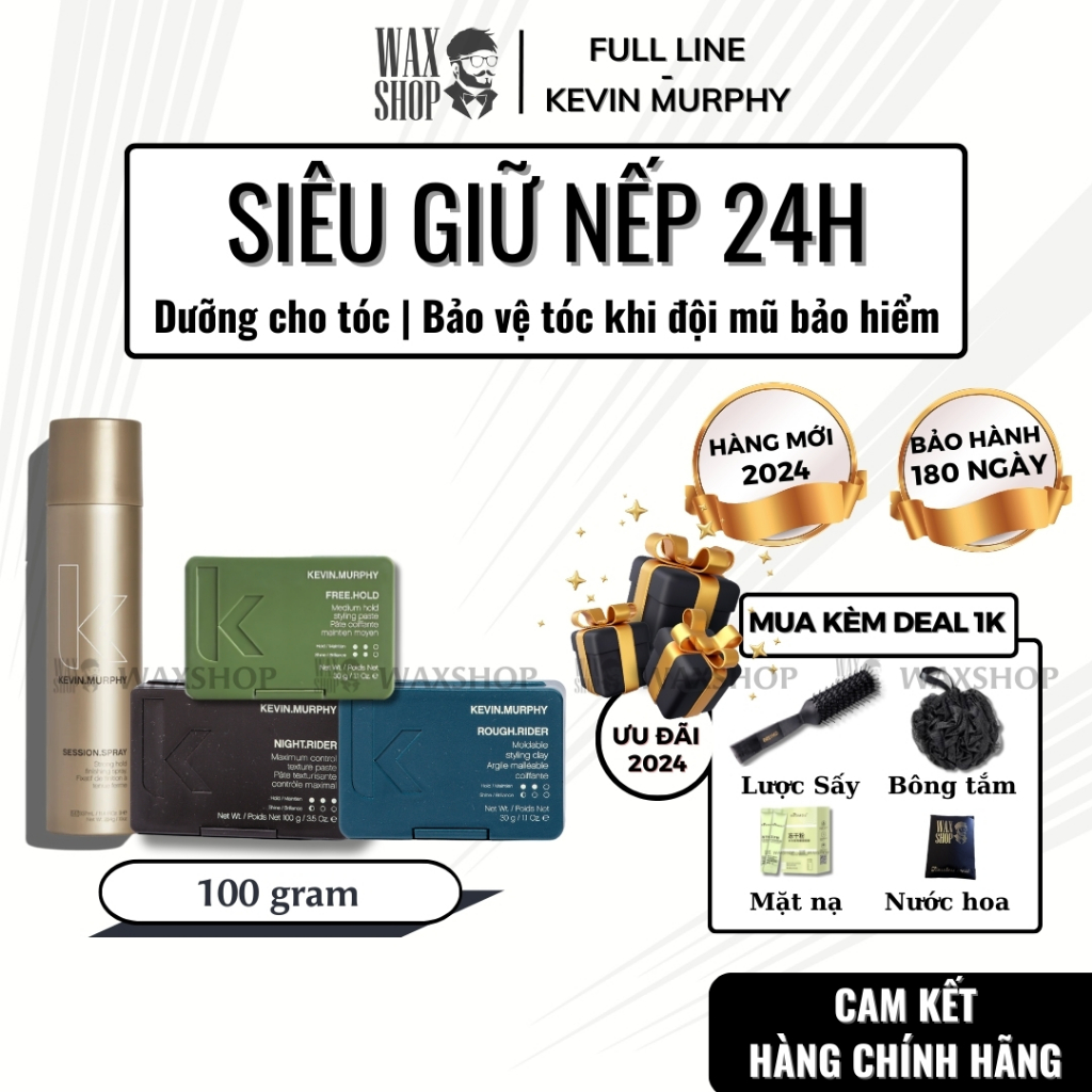Sáp vuốt tóc nam Rough Rider Night Rider Free Hold Session Spray Kevin ...