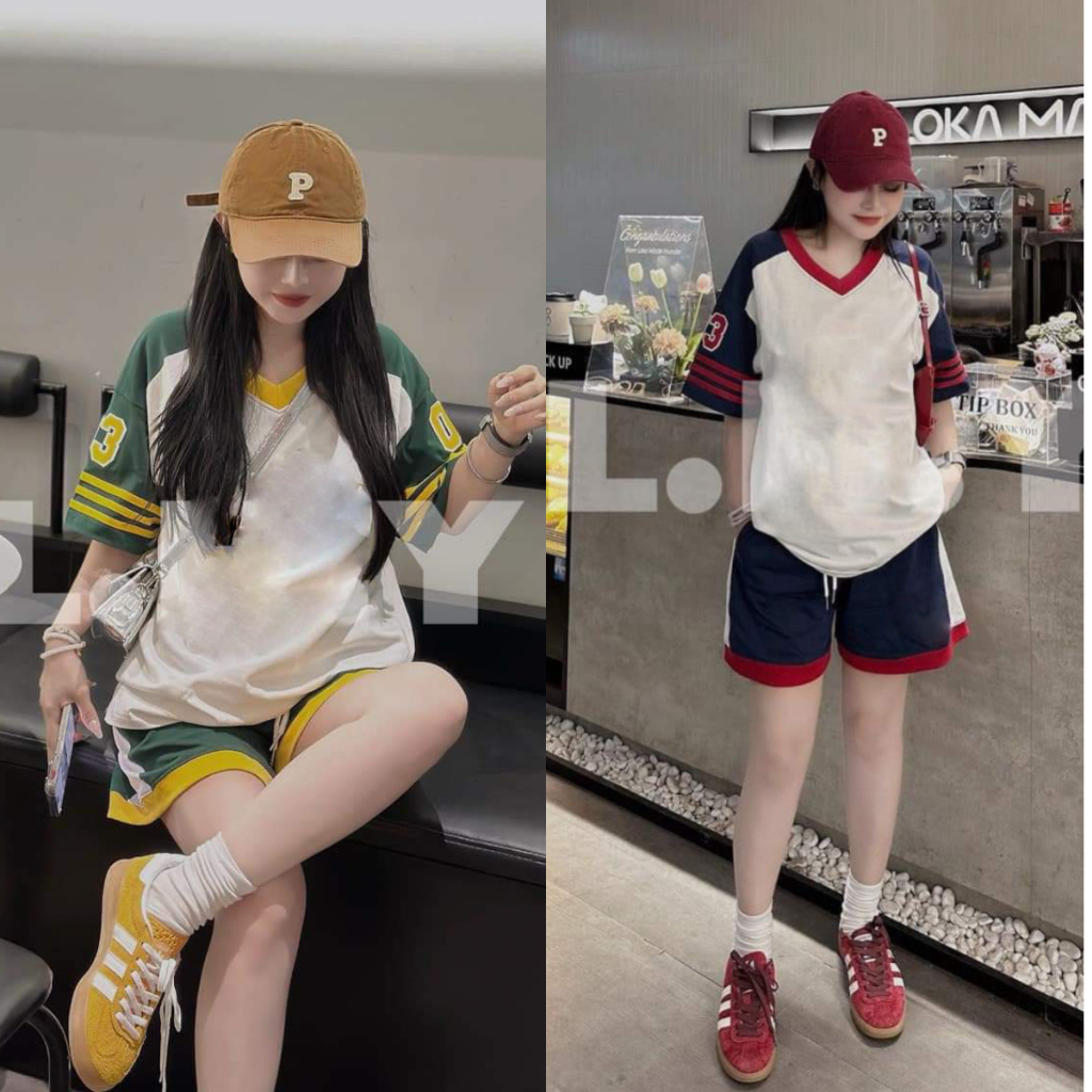 Set đồ nữ chất cotton su mặc nhà rẻ đẹp mùa hè thể thao bộ đùi nữ quần áo nữ 3 SIZE 45-75KG ...