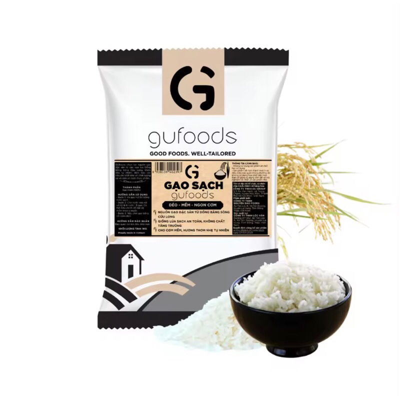 Gạo sạch GUfoods túi 1Kg | Shopee Việt Nam