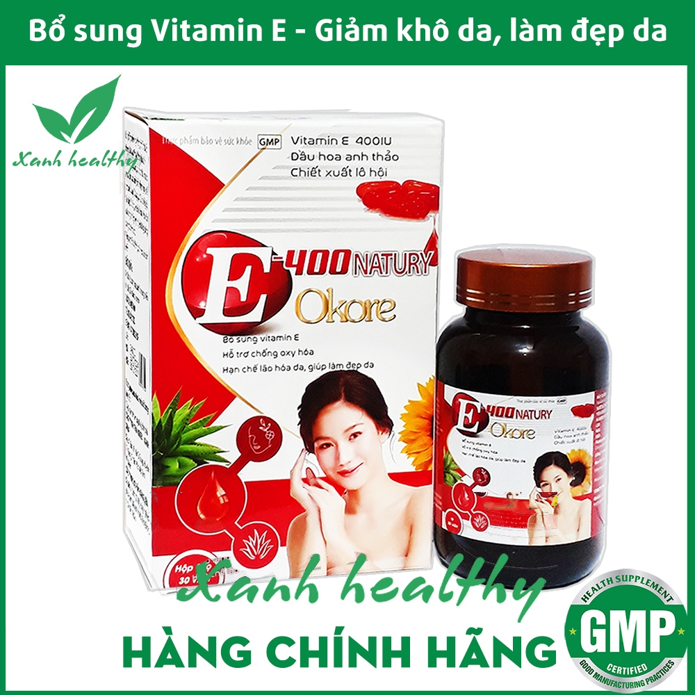 Viên uống bổ sung VITAMIN E 4000 NATURYL GOLD PLUS (BLUE) giúp làm đẹp da, chống lão hóa hiệu ...