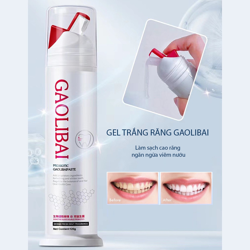 Gel GAOLIBAI gel trắng răng, hỗ trợ loại bỏ sạch cao răng mảng bám ...