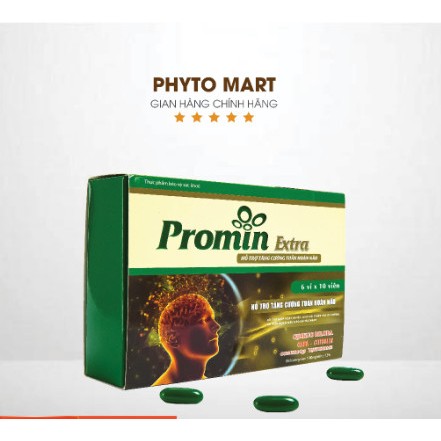 Viên Uống Promin Extra PHYTO Hỗ Trợ Tăng Cường Tuần Hoàn Não Thông Mạch, Ích Trí Não | Shopee ...