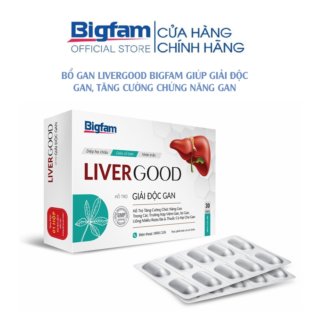 Bổ gan Liver Good Bigfam giúp giải độc gan,tăng cường chức năng gan ...