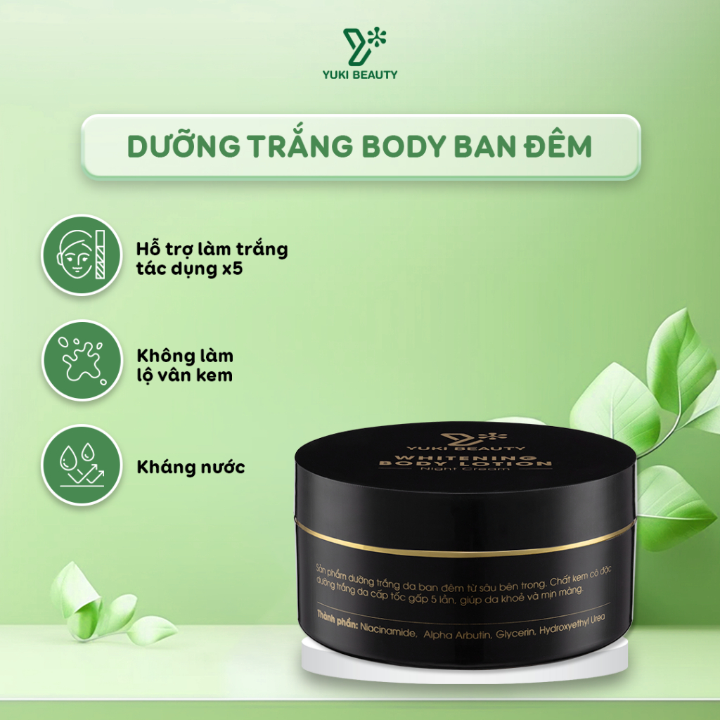 Kem Dưỡng Trắng Da Body x5 WHITENING BODY LOTION Yuki Beauty - Kem ...