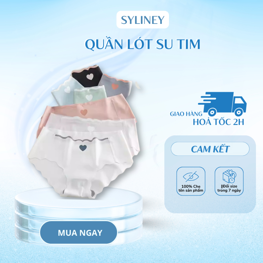 Quần Lót Su Tim Syliney Không Viền, Không Lộ, Chất Liệu Thoáng Mát ...