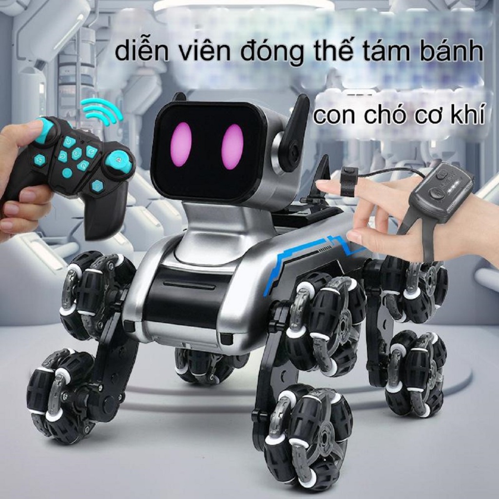 Chó Robot 8 bánh - Xe Điều Khiển Từ Xa 8 Bánh Hình Chó Robot Mới Lạ ...