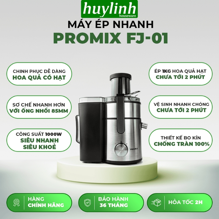 Máy ép nhanh Promix FJ-01 - 1000W [Máy ép trái cây cho quán FJ01] - Bảo ...