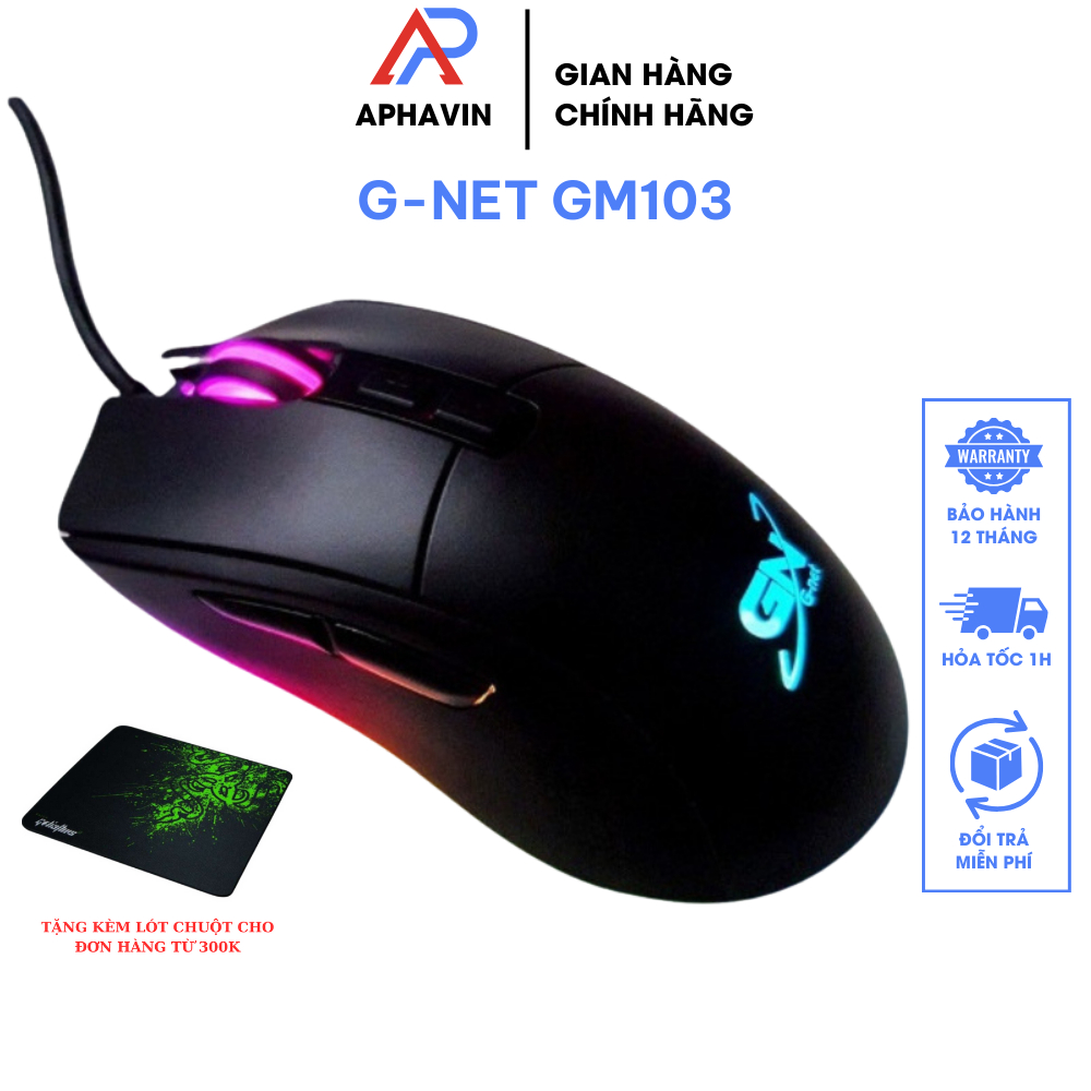 [Chính Hãng] CHUỘT GAMING G-NET GM103 USB RGB Led Chuyên Game - Bảo ...