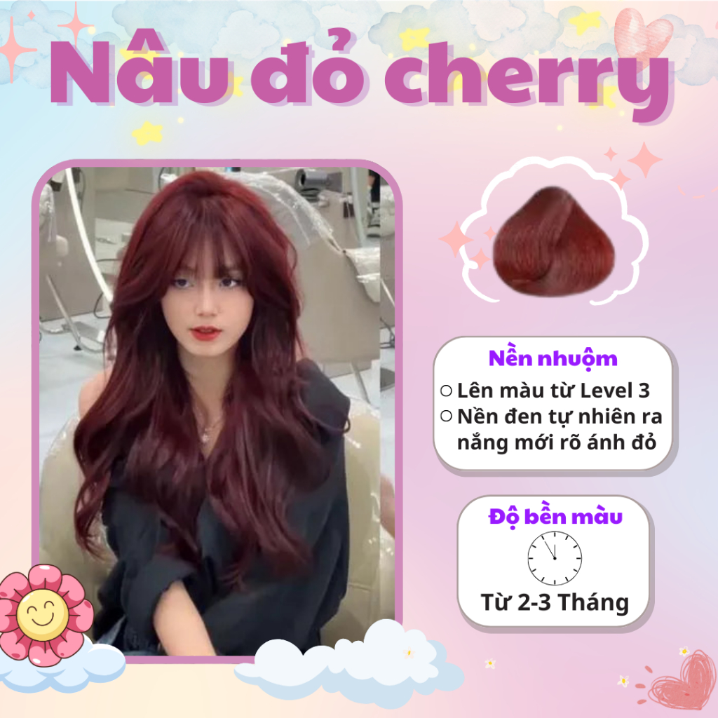 Thuốc Nhuộm Tóc Màu NÂU ĐỎ CHERRY Không Tẩy | Kaiger Colour | Shopee ...