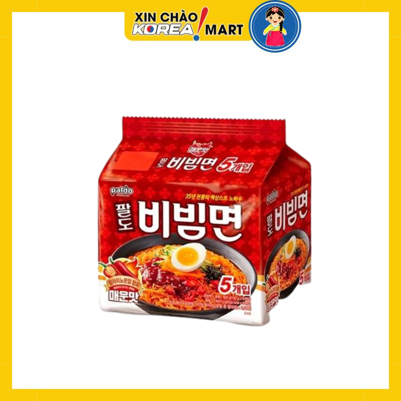 Mì trộn cay Paldo 130G*5 | Shopee Việt Nam