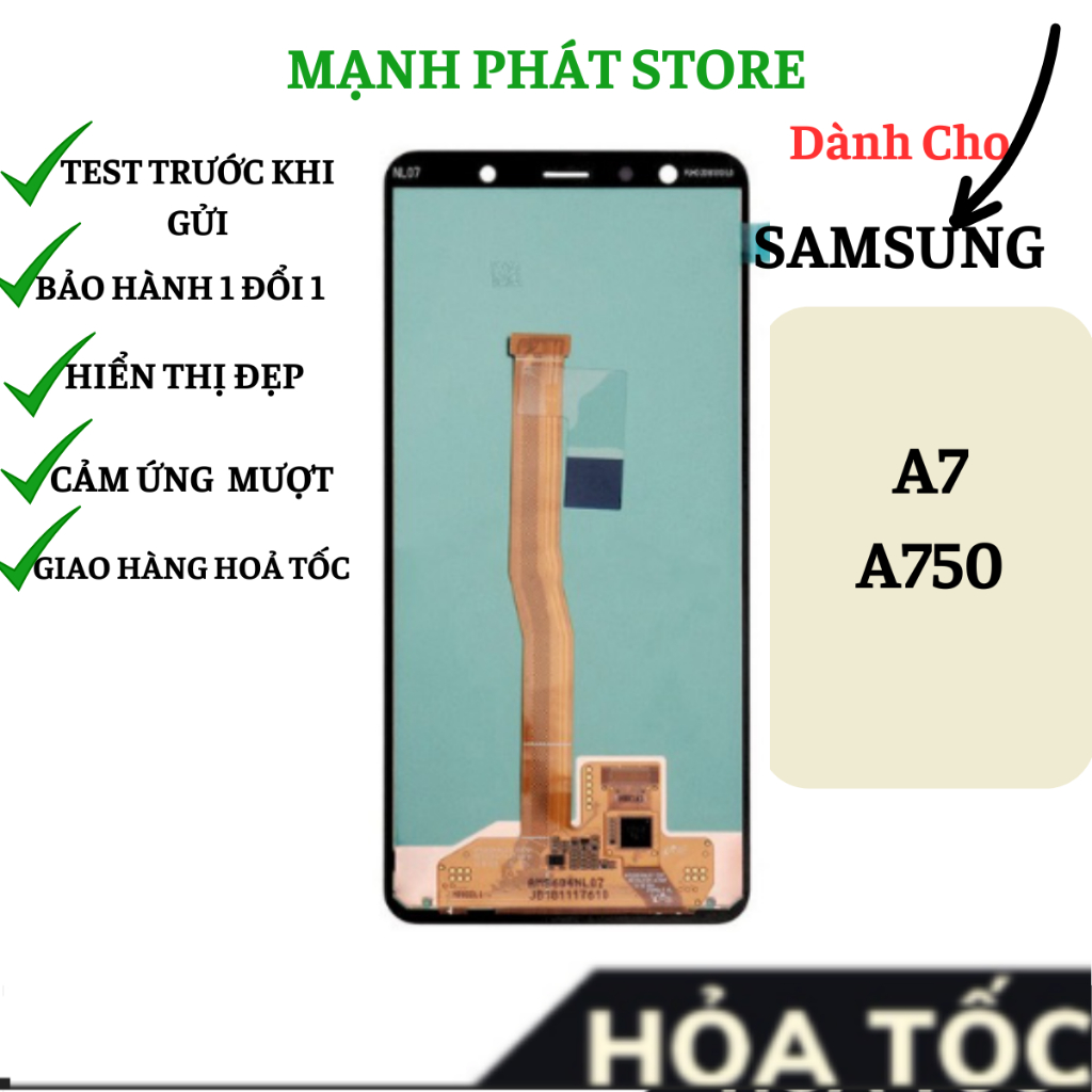 Màn Hình SAMSUNG A7-2018 (A750) Zin Máy/Oled/QX (Tặng kèm keo dán và bộ sửa) | Shopee Việt Nam