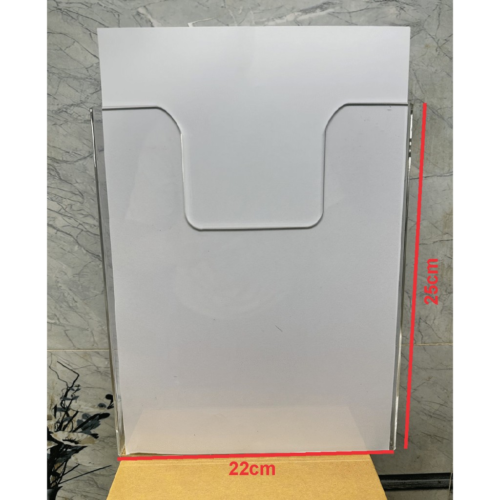 Kệ mica treo tường A4, A5 liền khối - Kệ mica treo tường - Kệ mica dán ...