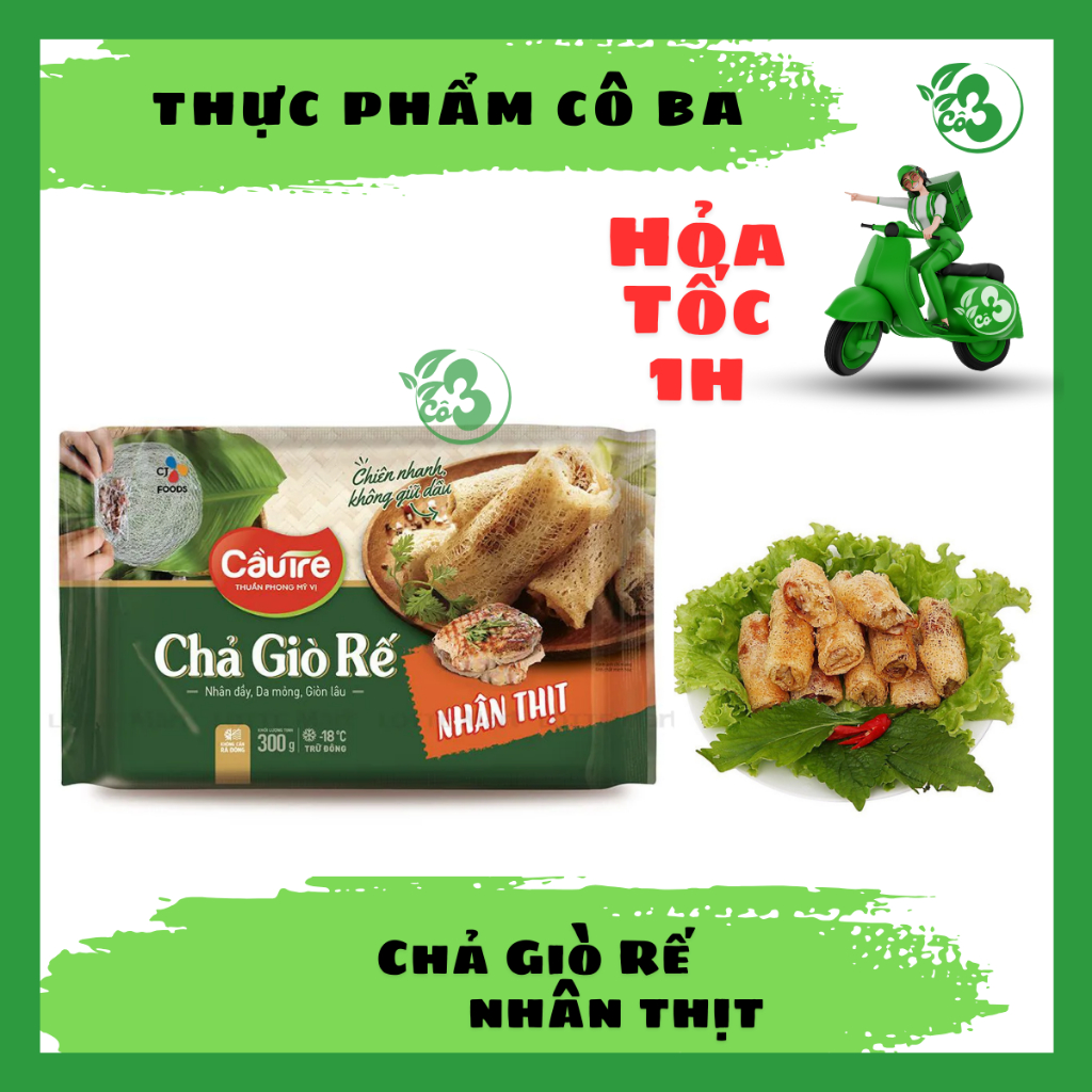 [Hỏa Tốc 1H] Chả Giò Rế Cầu Tre Nhân Thịt - Chả Giò Nhân Hải Sản- Chiên ...