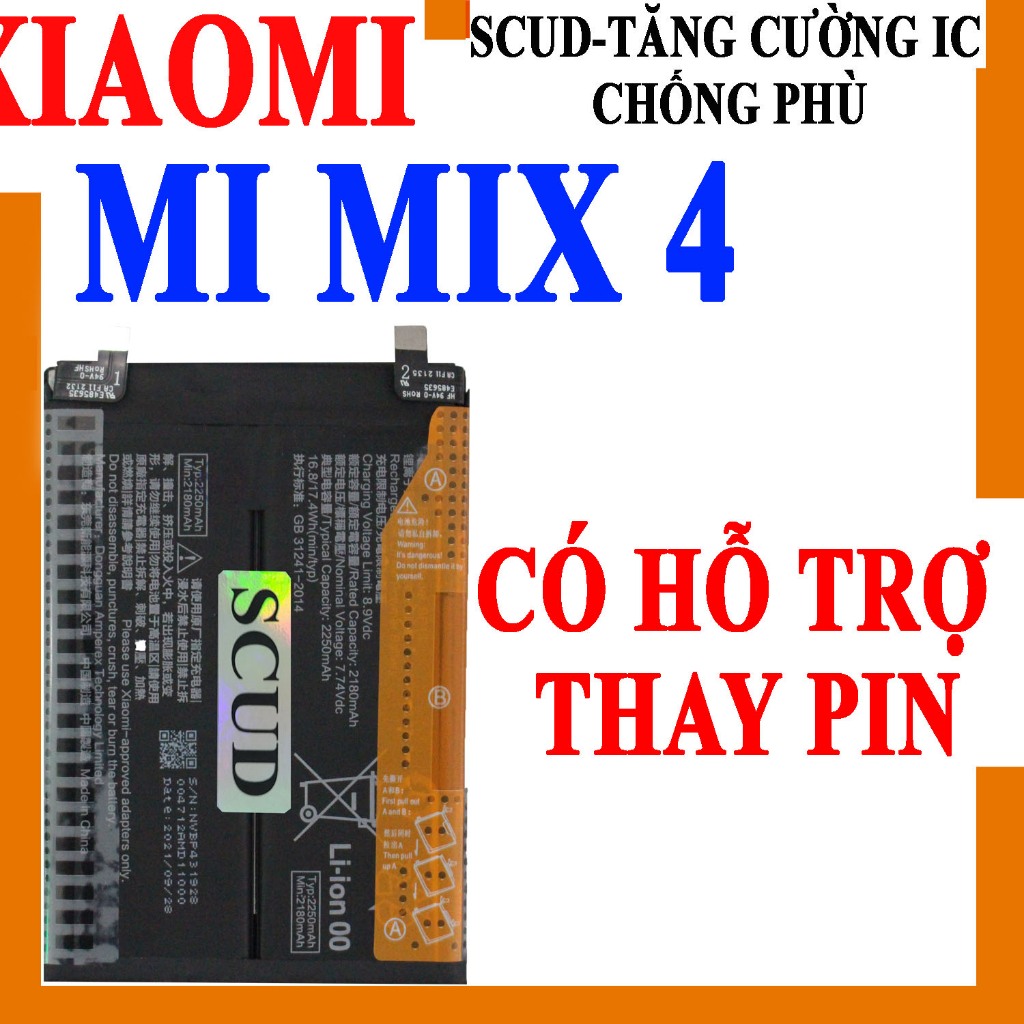 Pin Scud cho Xiaomi Mi Mix 4 BP43 dung lượng 4520mAh | Shopee Việt Nam