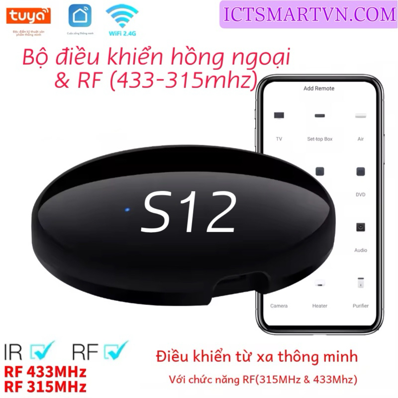 Bộ điều khiển hồng ngoại/RFTuya S06 PRO S08 S09 S11 S12 S16 S16 Pro tương thích Google Home ...