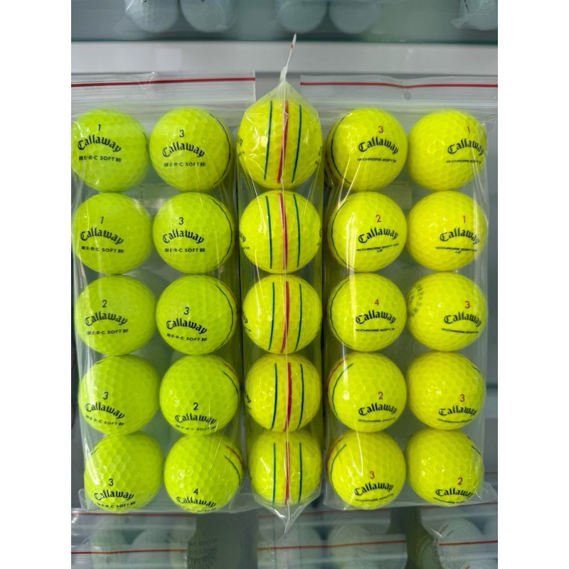 set 10 bóng golf màu callaway 3 line mới 97% | Shopee Việt Nam