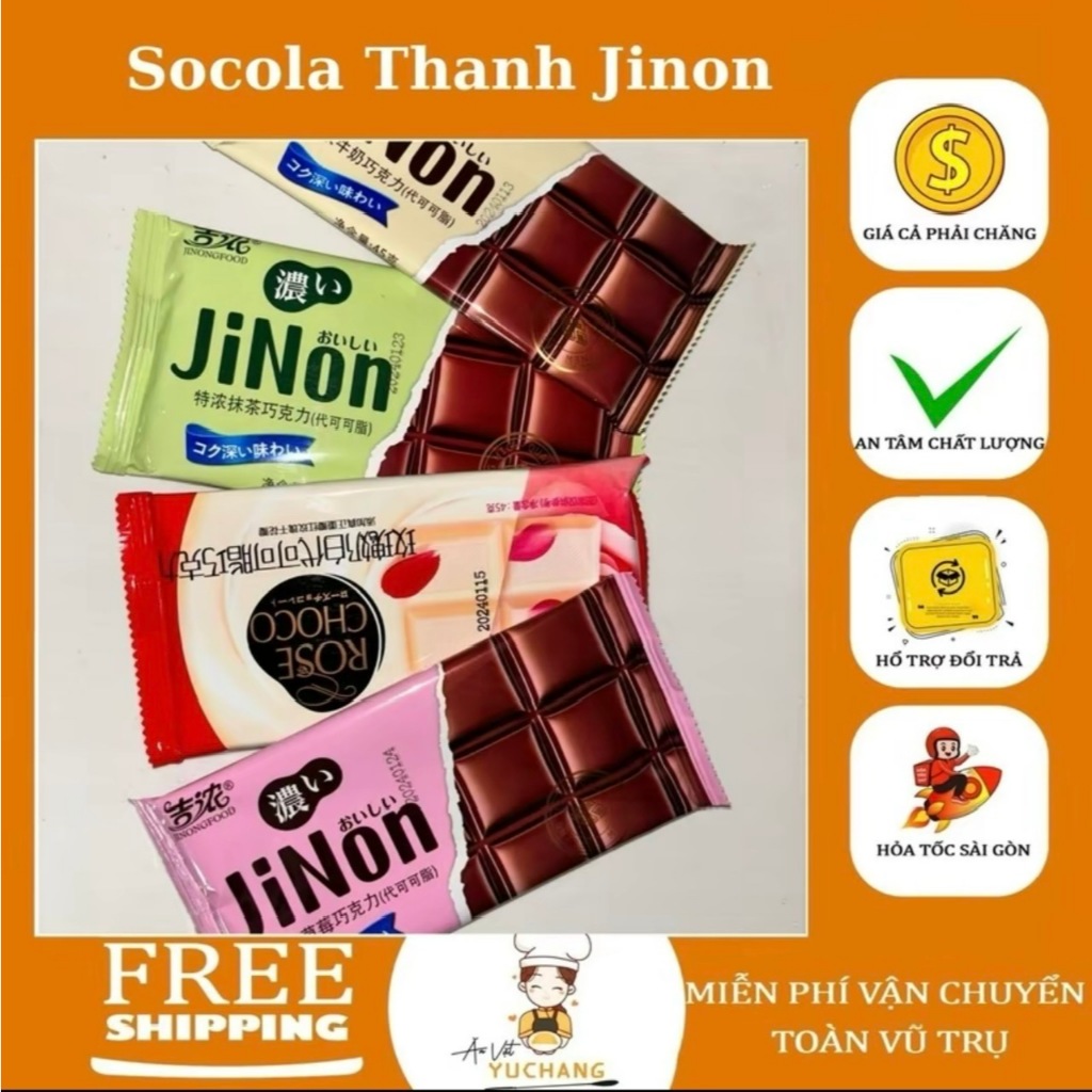 Kẹo Socola JiNon Vị Mát Cha, Hoa Hồng, Sữa, Dâu - Ăn Vặt YuChang ...