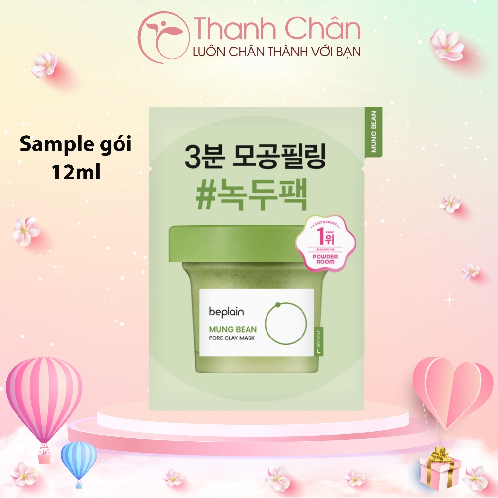 Mặt nạ đất sét Beplain Mung Bean Pore Clay Mask 120ml | Shopee Việt Nam