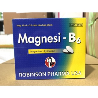 Magnesi B6 Robinson bổ sung vitamin B6 và Magnesi viên uống | Shopee ...