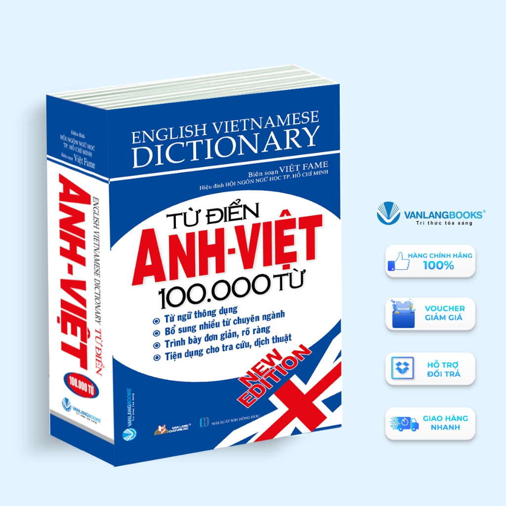 Sách Vanlangbooks - Từ Điển Anh - Việt 100.000 Từ (Vl) | Shopee Việt Nam