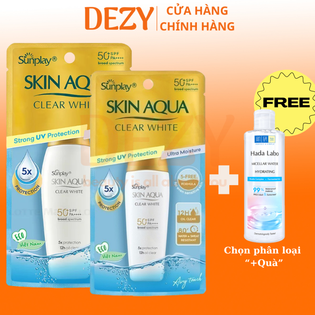 Kem Chống Nắng Skin Aqua Nắp Vàng Chính Hãng 55g 25g - Kcn Sunplay ...